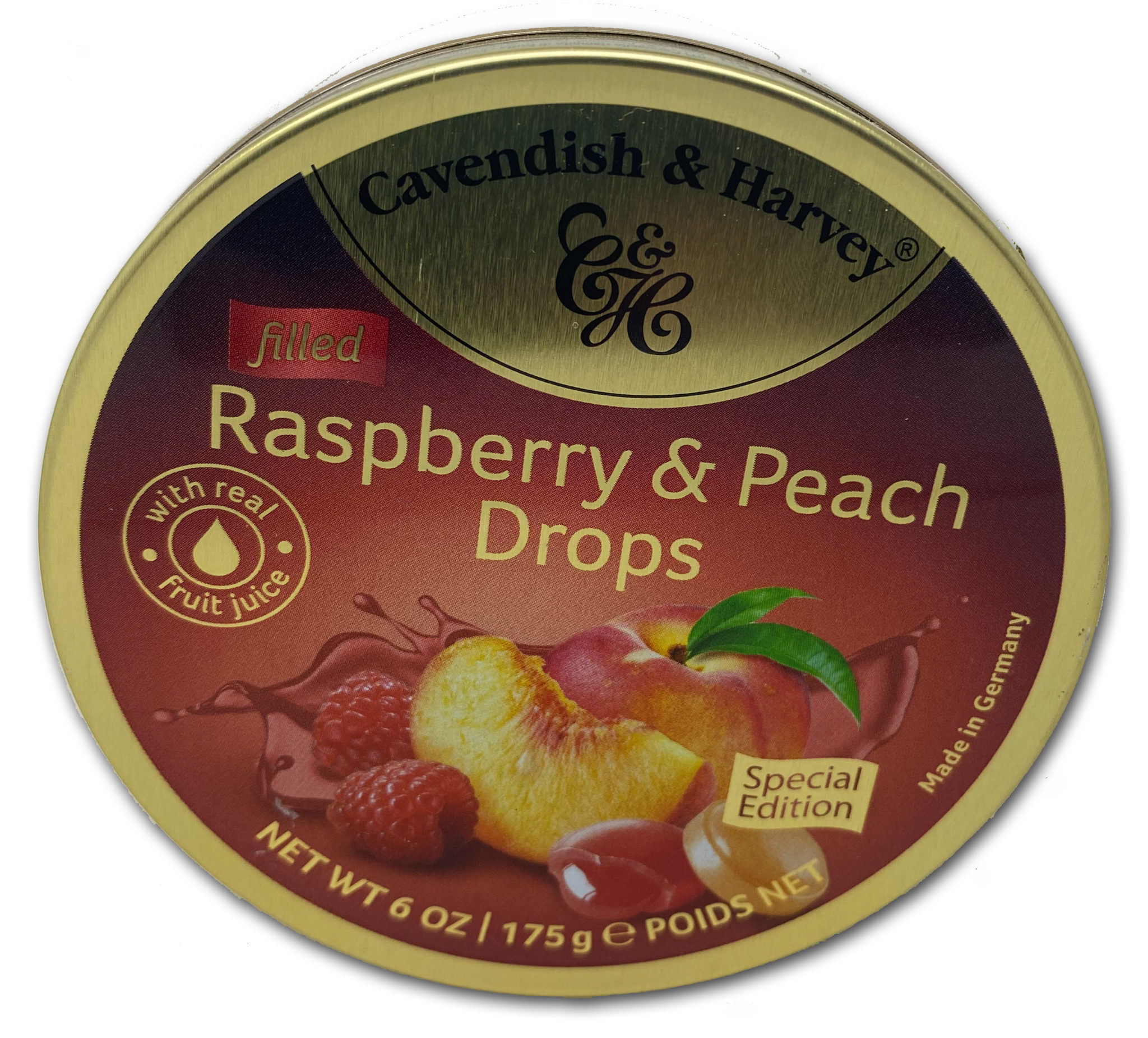Peach & Raspberry Drops From Heaven | Candy Gurus